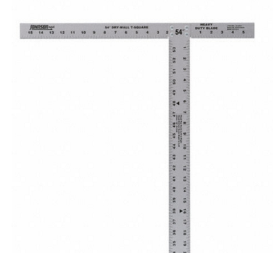 54 in. Aluminum Drywall T-Square with 3/16 in. Blade - Box of 2 - ToolPro