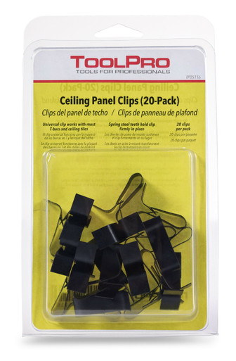 Ceiling Panel Clips - 20 Pack - ToolPro