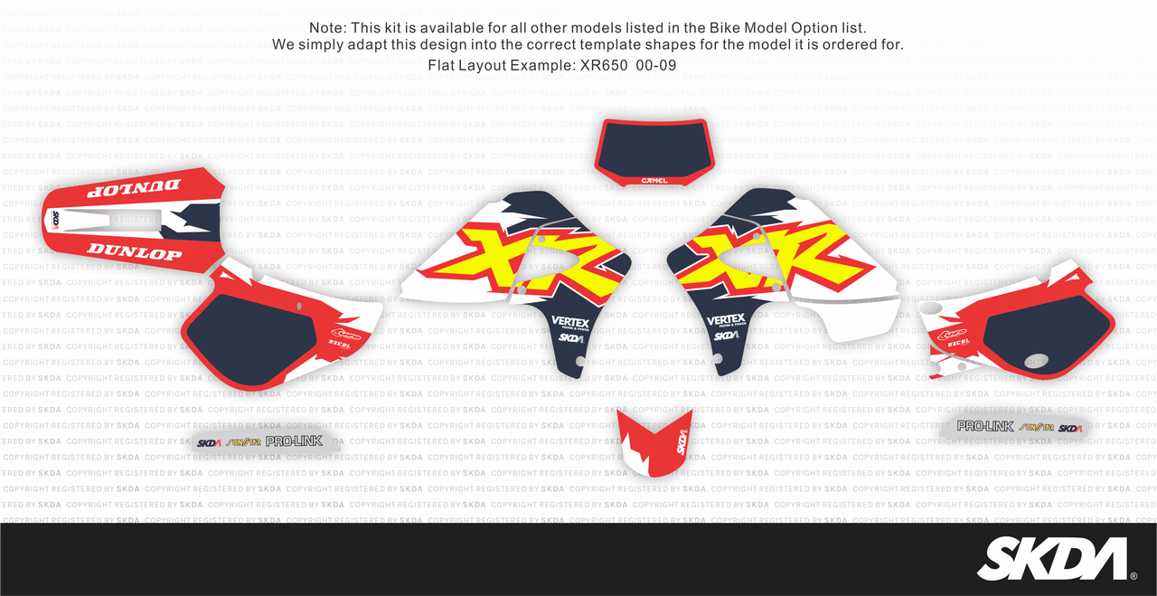 95 FACTORY XR Full Graphics Kit - SKDA - AU Store