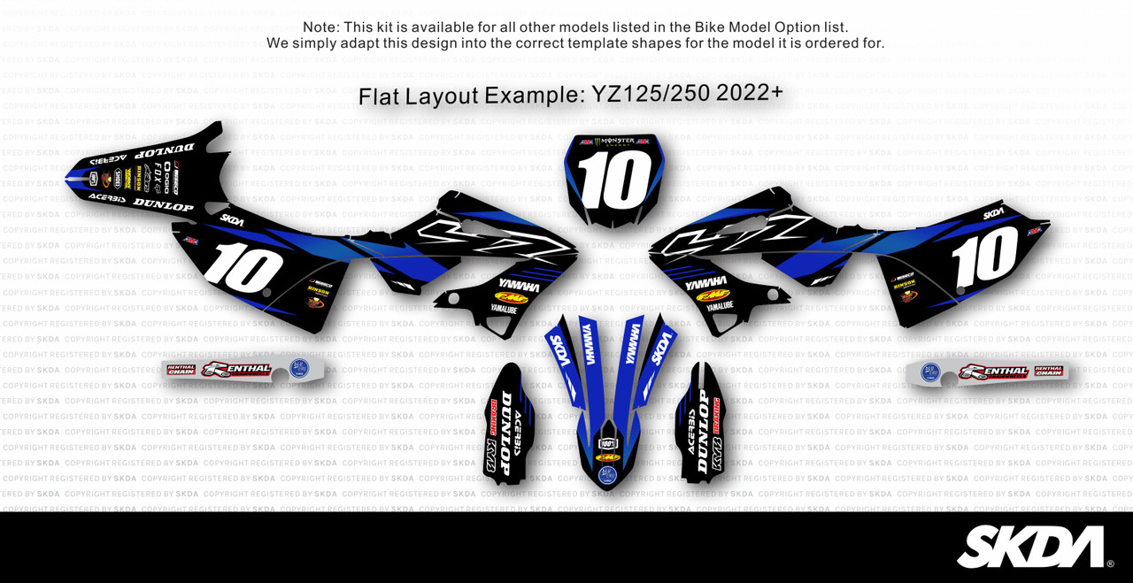 AWARD Black YZ Full Graphics Kit - SKDA - AU Store