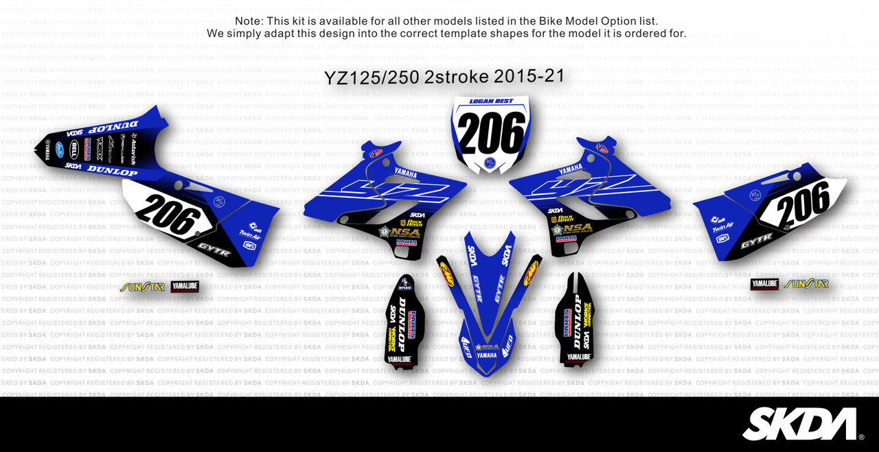 FACTORY AM YZ Full Graphics Kit - SKDA - AU Store