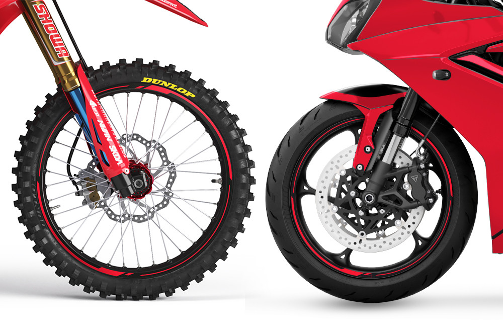 CONTOUR Red - Rim Decals - SKDA - AU Store