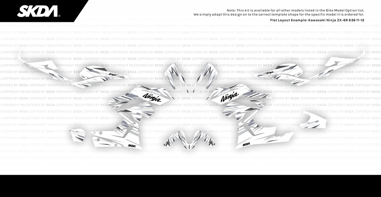 Kawasaki Ninja Graphics Kit - by SKDA