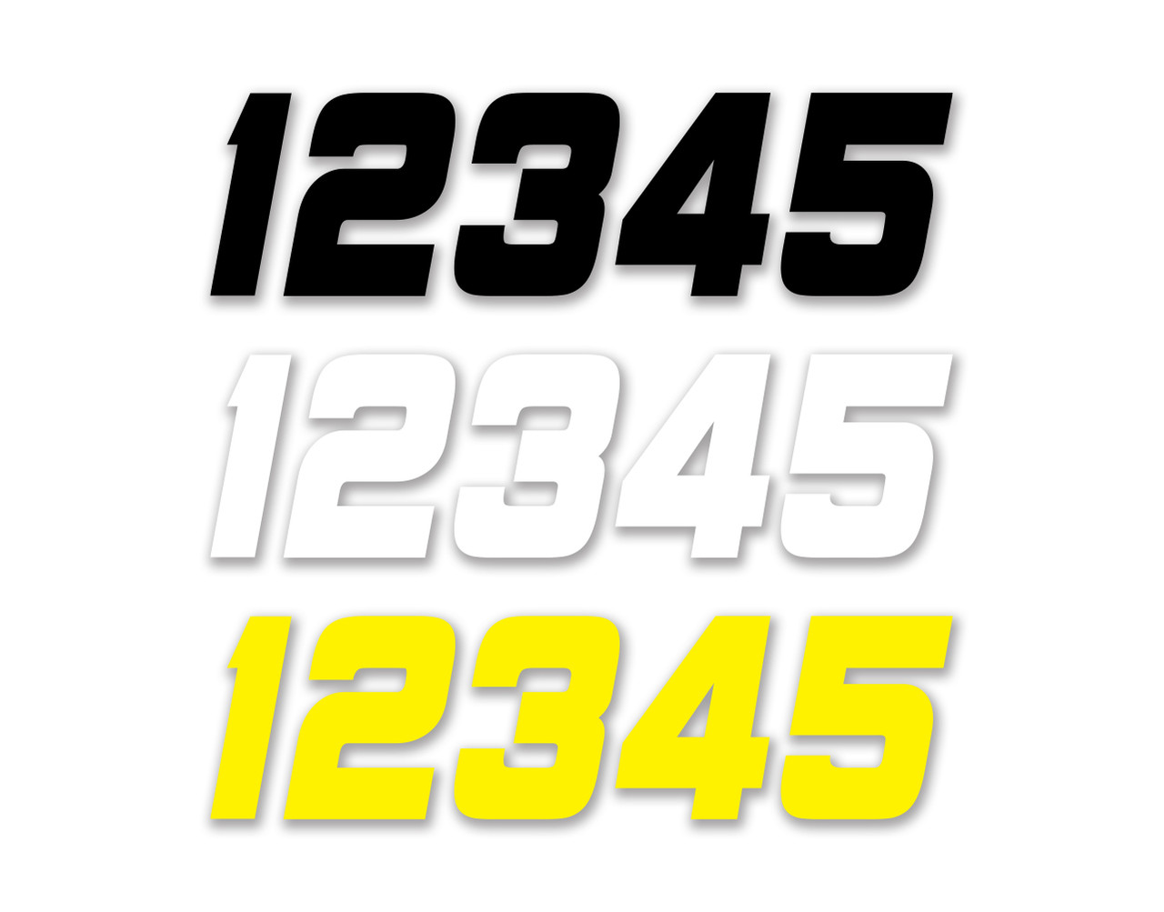 WORLD Style Individually Cut Out Numbers - Pack of 3pcs - SKDA - AU Store