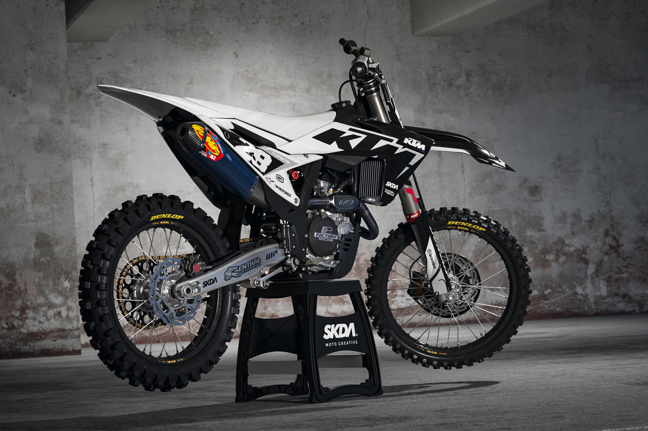 DAGSOM White KTM Full Graphics Kit - SKDA - AU Store