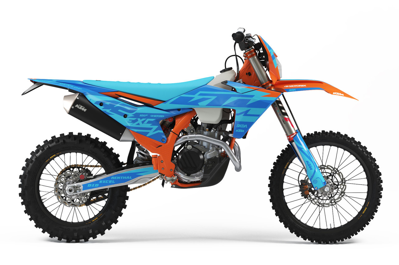 FLUSH Blue KTM Full Graphics Kit - SKDA - AU Store