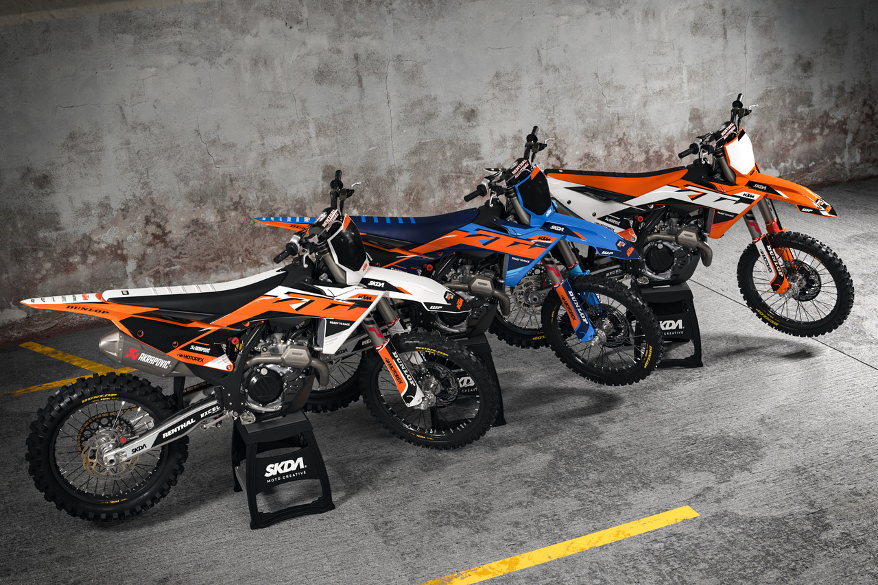 RIFT Org/Navy KTM Full Graphics Kit - SKDA - AU Store