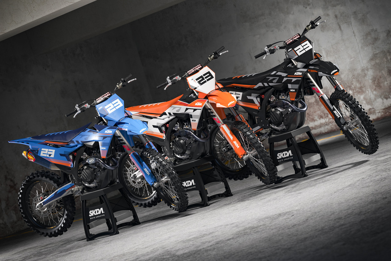 VOLT Wht/Org KTM Full Graphics Kit - SKDA - AU Store