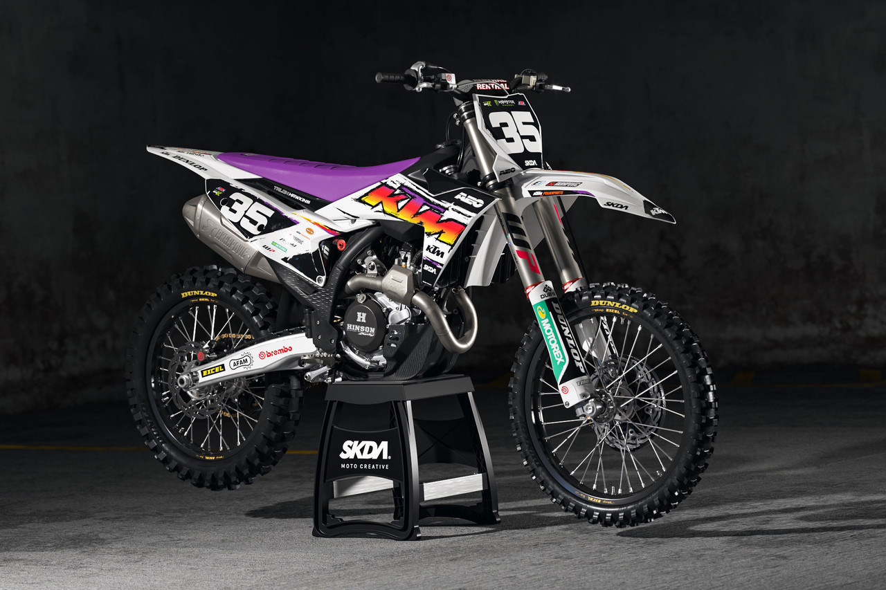 NINETYFIVE White KTM Full Graphics Kit - SKDA - AU Store