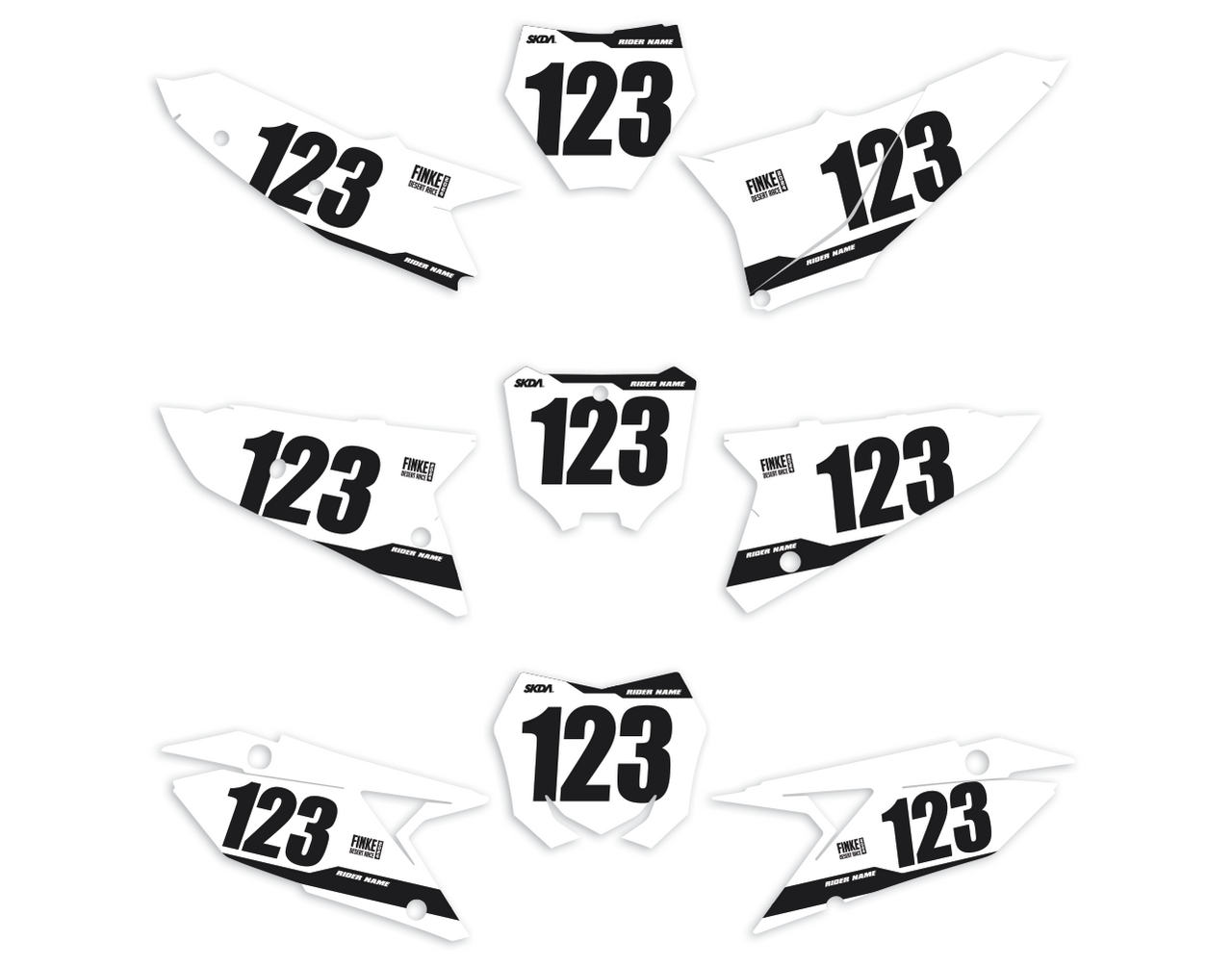 FINKE Number Plates - SKDA