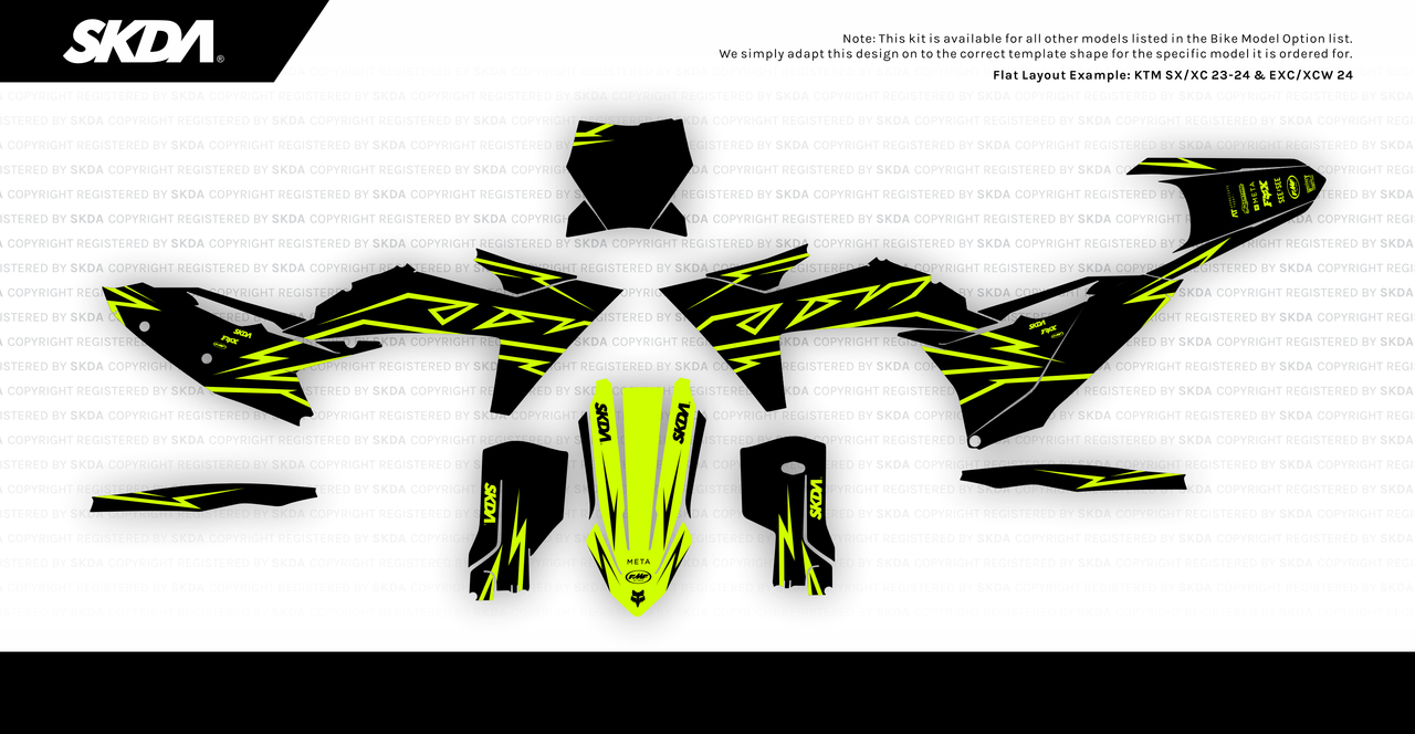 SHOCK NEON KTM Full Graphics Kit - SKDA - AU Store