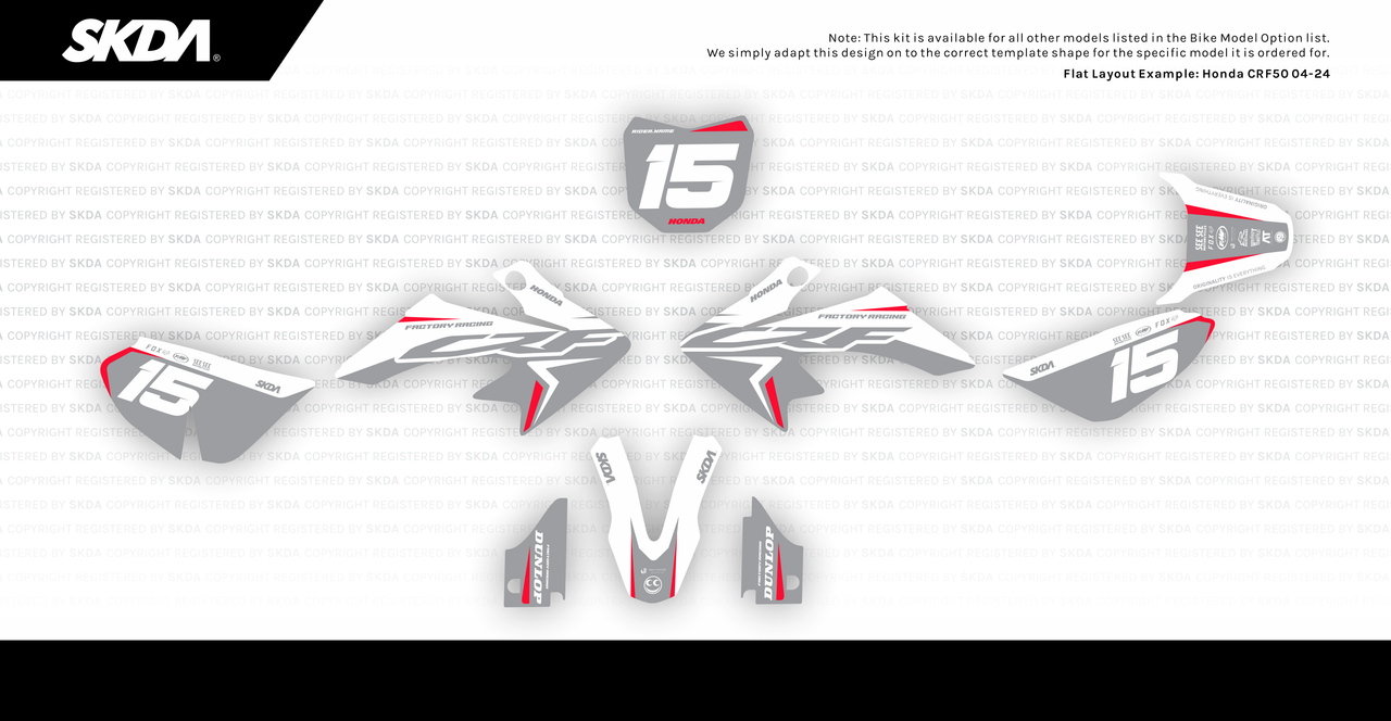 Honda Mini Bike Full Graphics Kit - by SKDA Moto Creative.