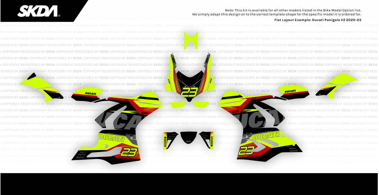 Ducati Panigale Full Graphics Kit - by SKDA Moto Creative.