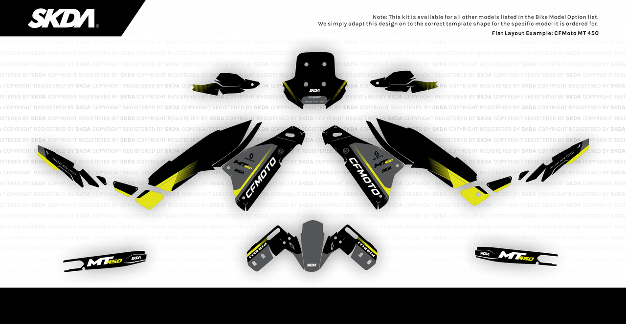 LEAGUE Black 450MT Full Graphics Kit