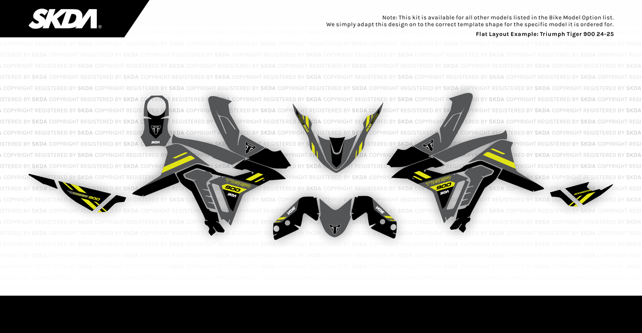 SCOPE Grey Tiger 900 Full Graphics Kit - SKDA - AU Store
