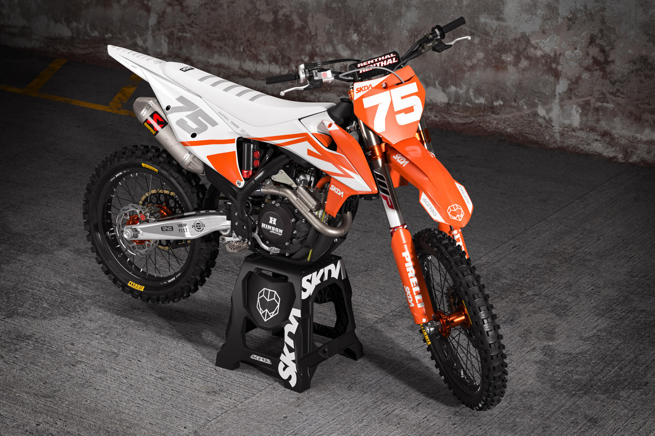 DIVIDE White KTM Full Graphics Kit - SKDA - AU Store