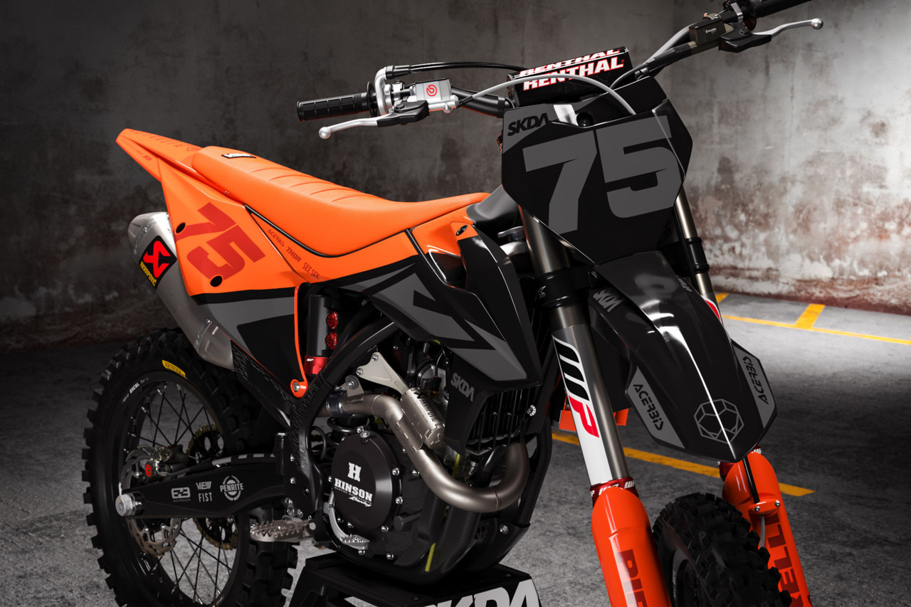 DIVIDE Orange KTM Full Graphics Kit - SKDA - AU Store