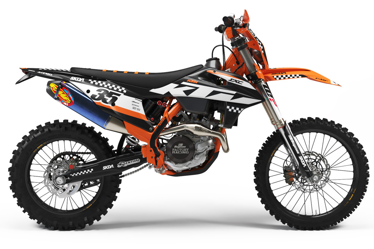 FLAGGER Orange KTM Full Graphics Kit - SKDA - AU Store