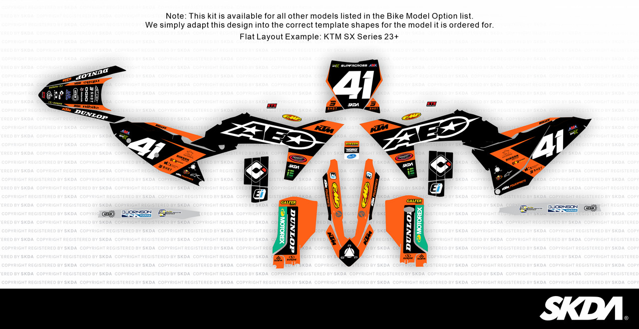 23 AEO KTM Full Graphics Kit - SKDA - AU Store