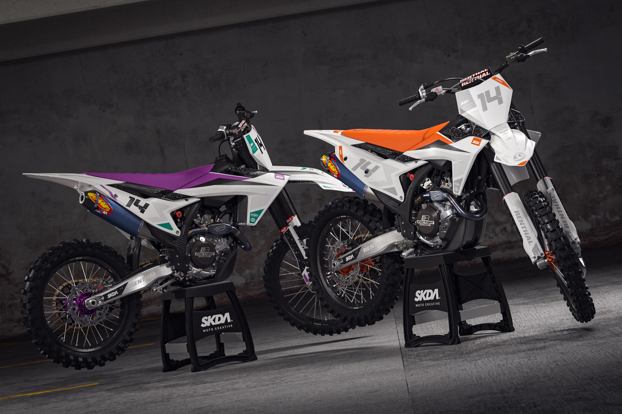 STRIDE Ppl/Teal KTM Full Graphics Kit