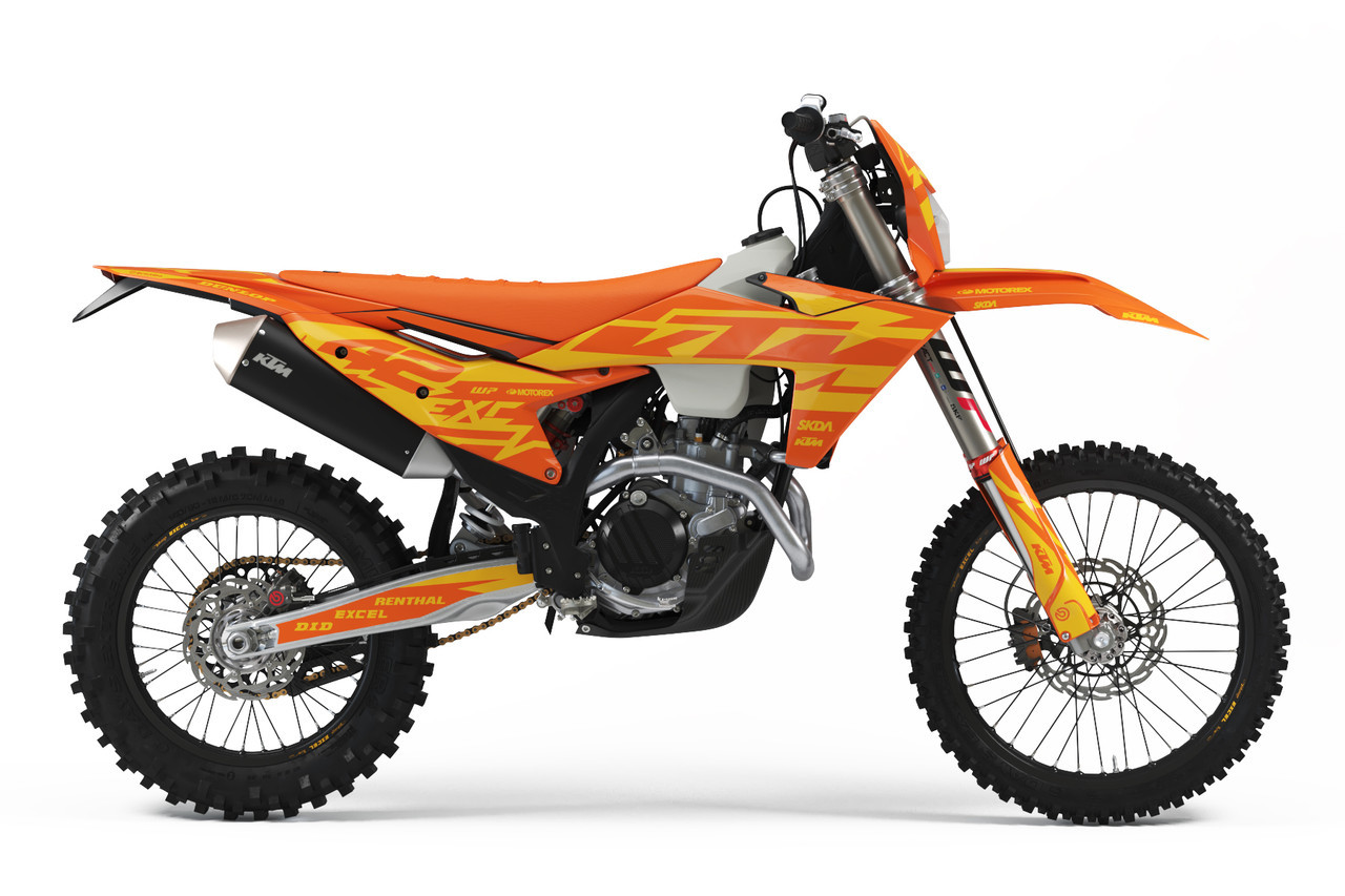 FLUSH Orange KTM Full Graphics Kit - SKDA - AU Store