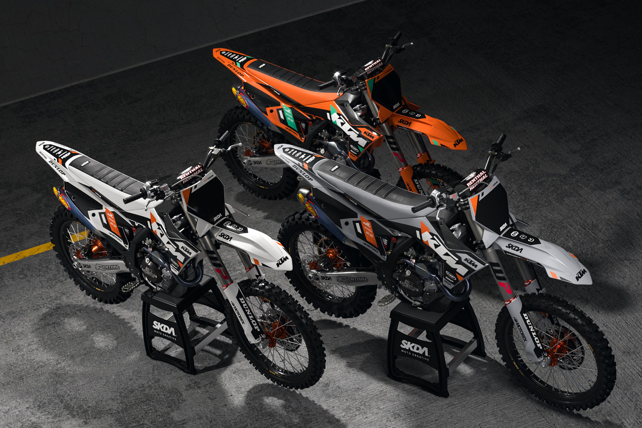 SLEEK Grey KTM Full Graphics Kit - SKDA - AU Store