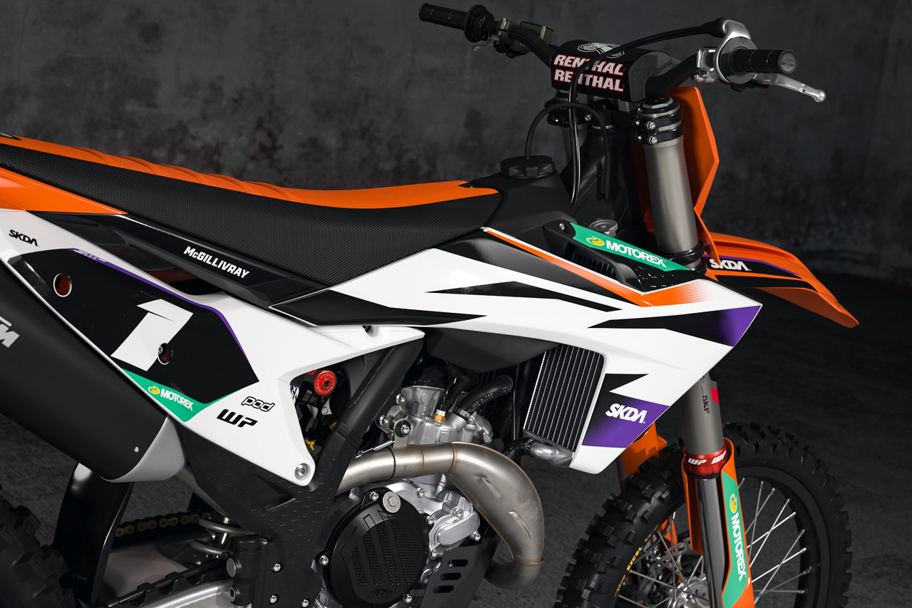 FACTS White KTM Full Graphics Kit - SKDA - AU Store
