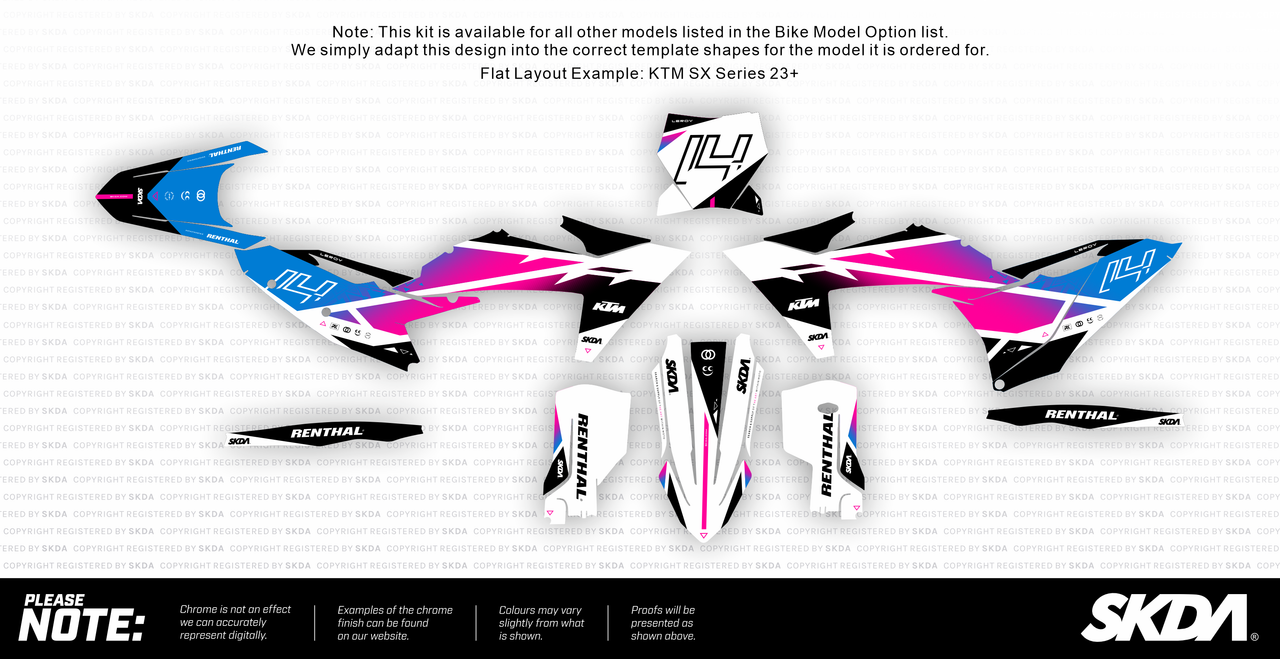 PRISMA CHROME KTM Full Graphics Kit - SKDA - AU Store