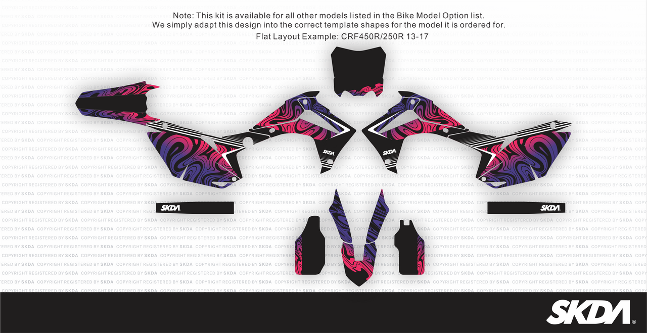 ACID Pink CR/CRF Full Graphics Kit - SKDA - AU Store