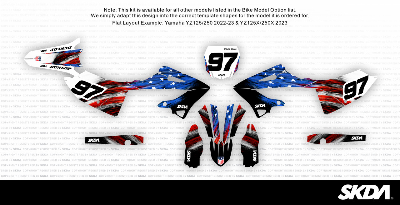 MAVERICK YZ Full Graphics Kit - SKDA - AU Store