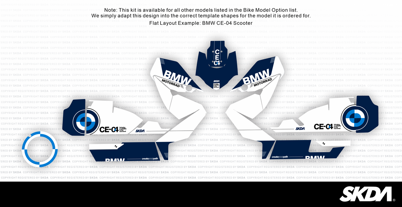 BMW CE 04 Scooter Graphics Kit - by SKDA