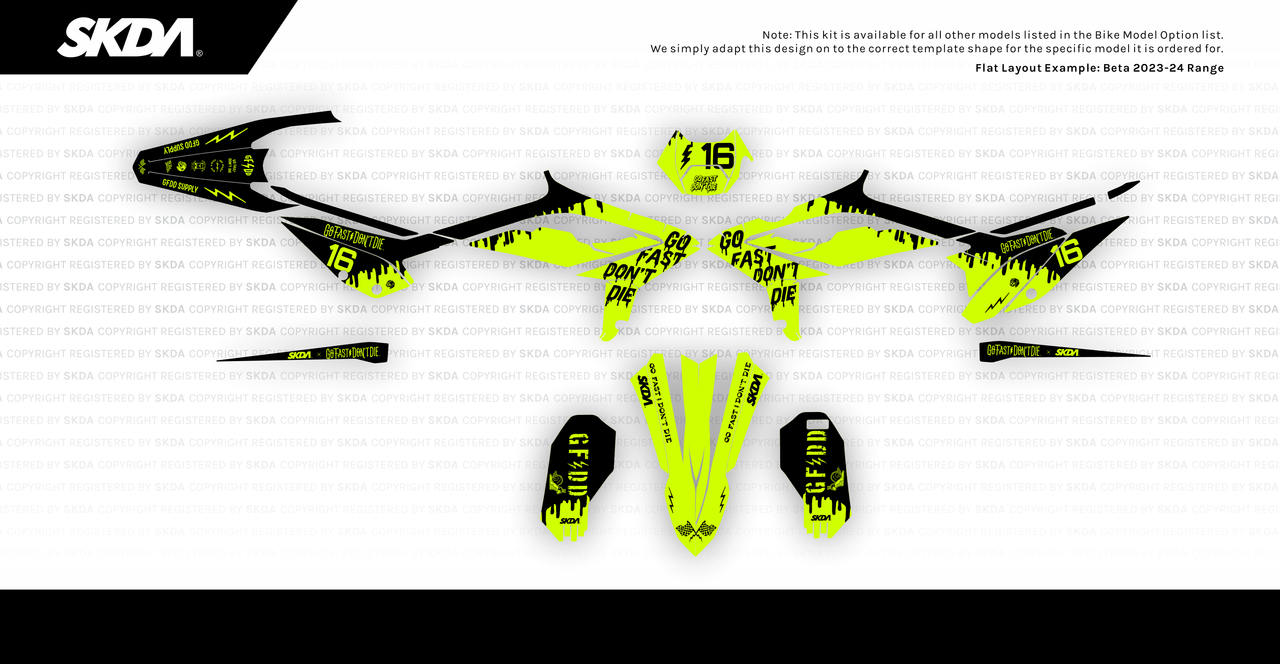 GFDD V2 NEON Beta Full Graphics Kit - SKDA - AU Store