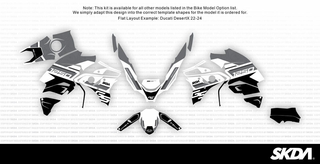 BMW GS Full Graphics Kit - SKDA Moto Creative