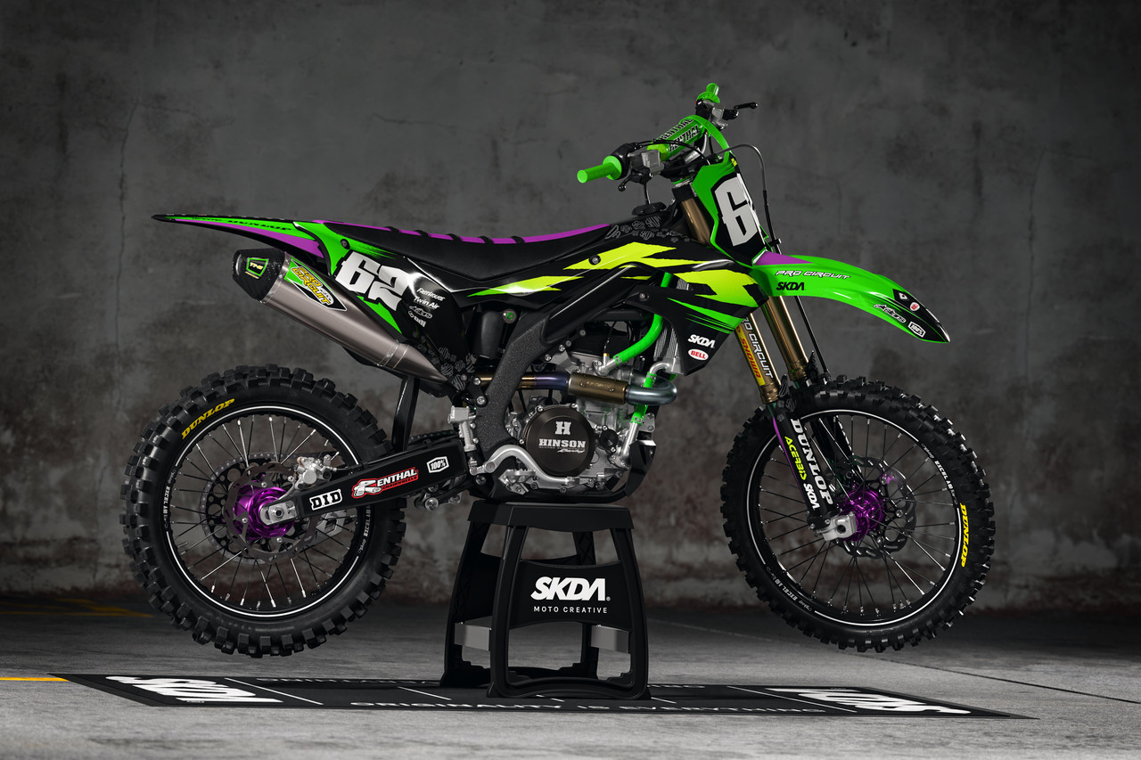 Kawasaki KX/KXF Graphics Kit - by SK Designs Australia