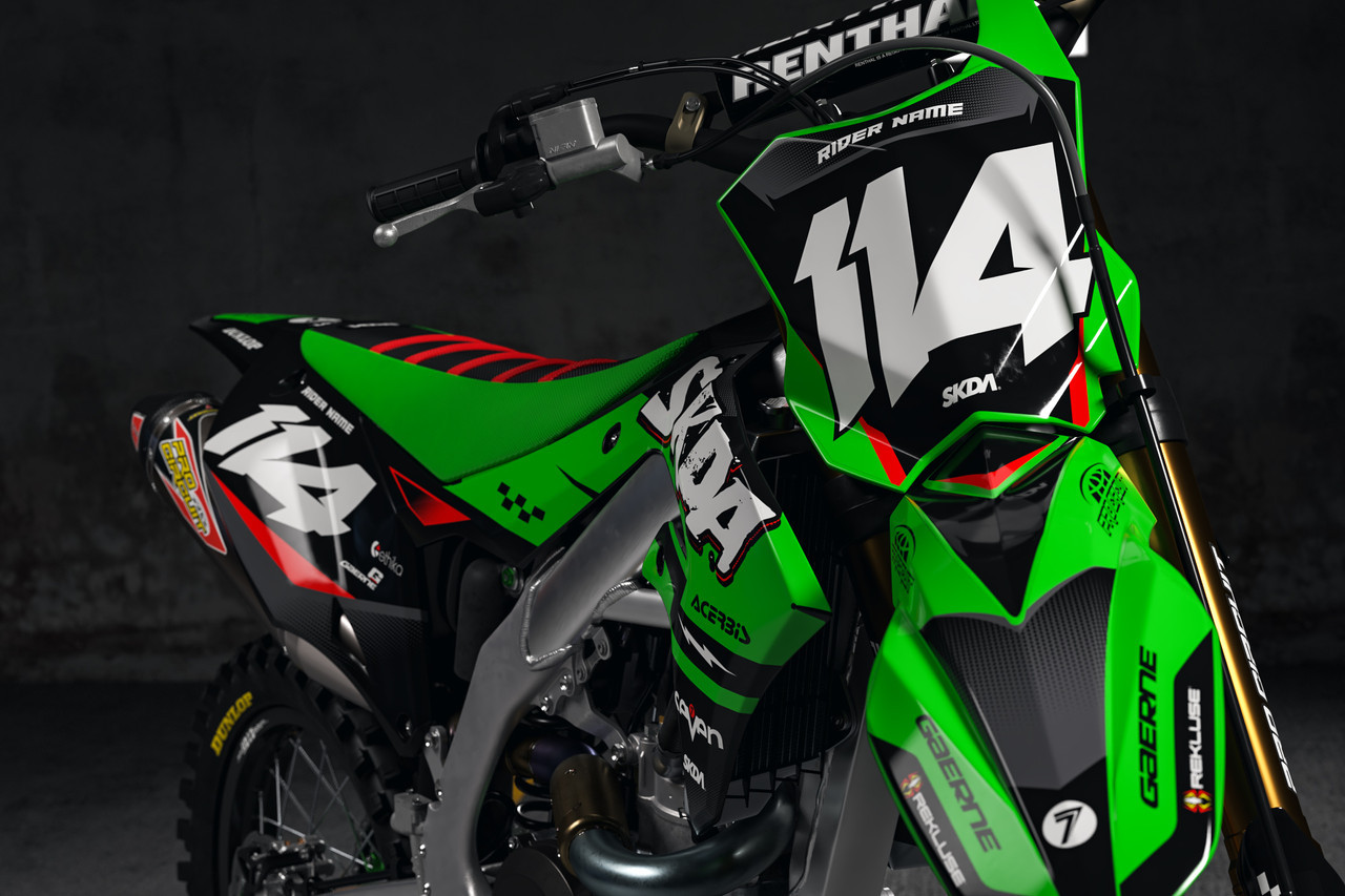Kawasaki KX/KXF Graphics Kit - by SK Designs Australia