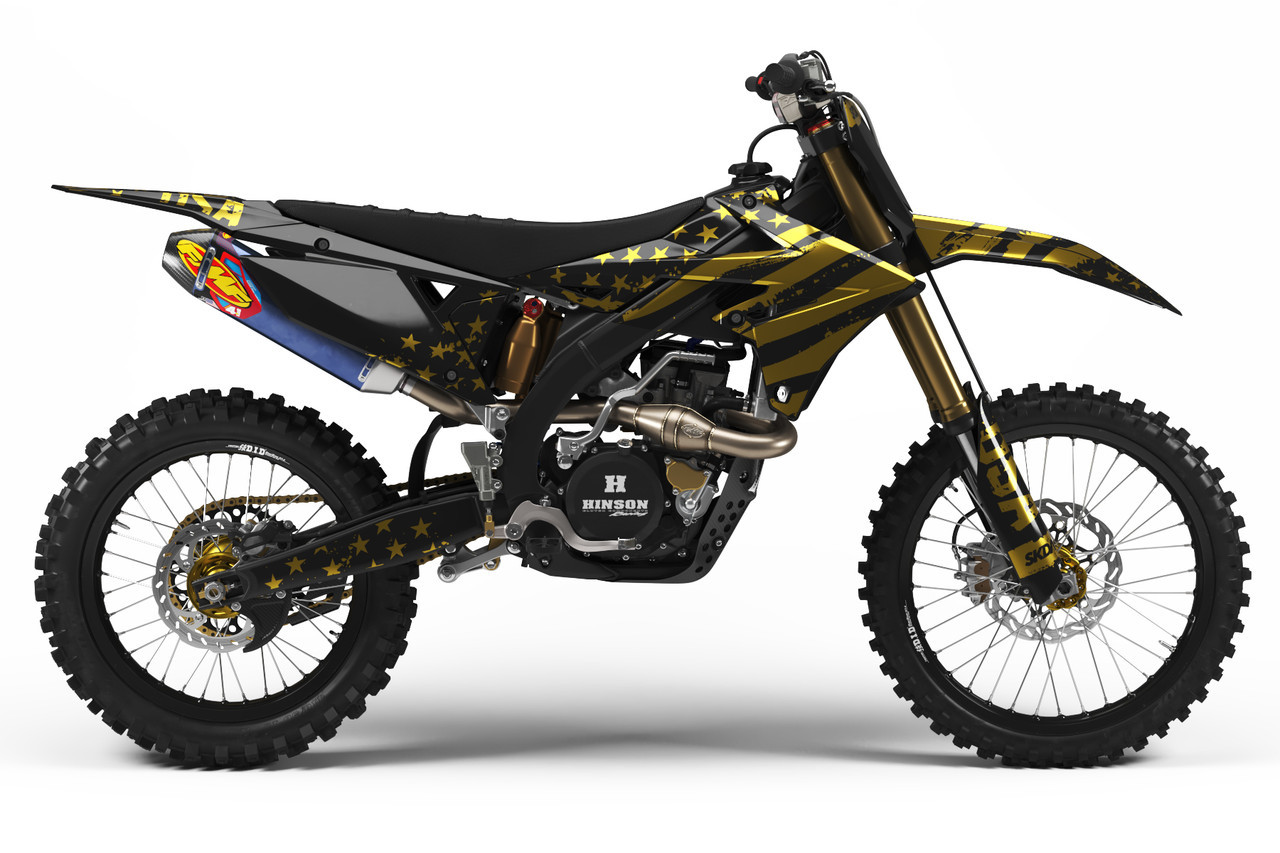 GRIT CHROME Gold Suzuki Full Graphics Kit - SKDA - AU Store