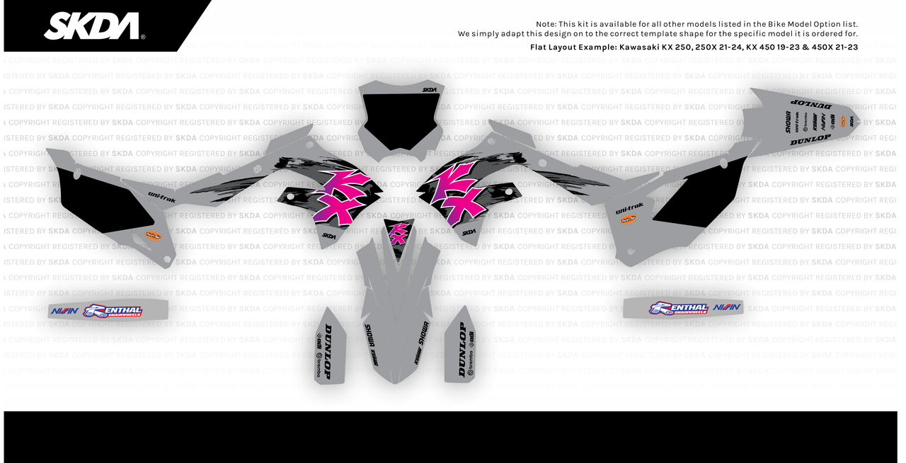 Kawasaki KXF Graphics Kit - by SK Designs Australia