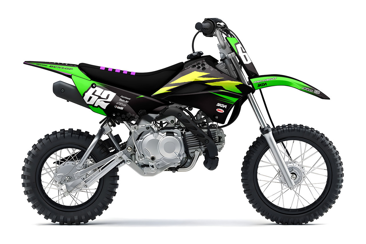 Kawasaki Mini Bike Full Graphics Kits - SKDA Moto Creative