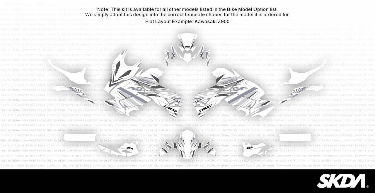 Kawasaki Z Models Full Graphics Kit - by SKDA Moto Creative.