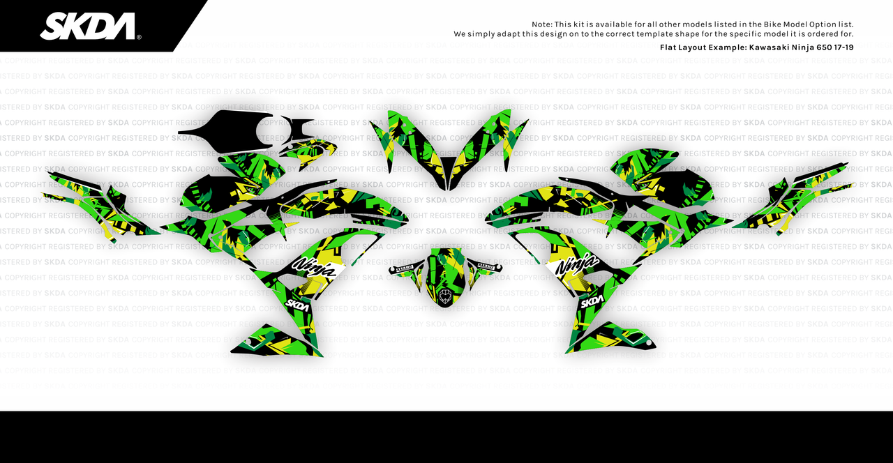 Kawasaki Ninja Graphics Kit - by SKDA