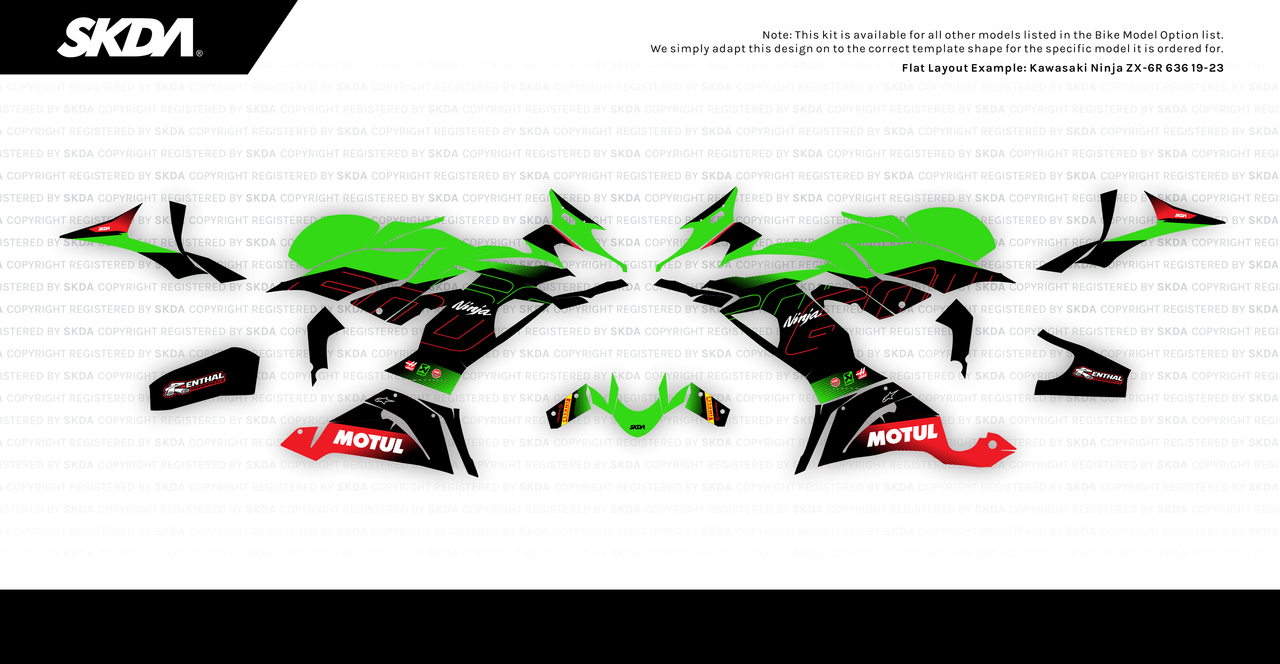Kawasaki Ninja Graphics Kit - by SKDA