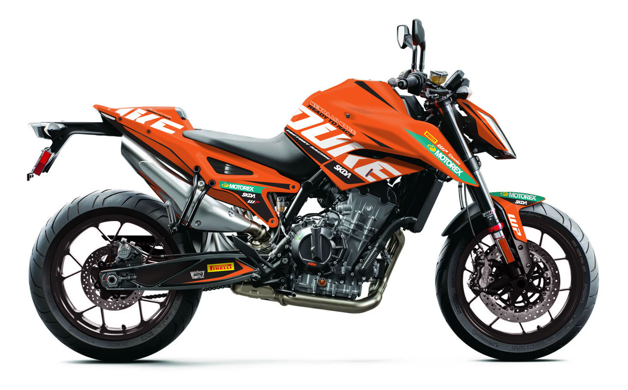 VILLAIN Orange KTM Duke Full Graphics Kit - SKDA - AU Store