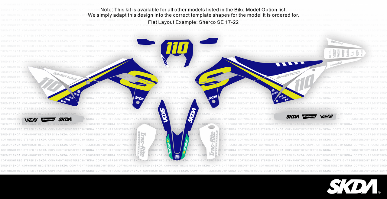 Sherco Full Graphics Kit - SKDA