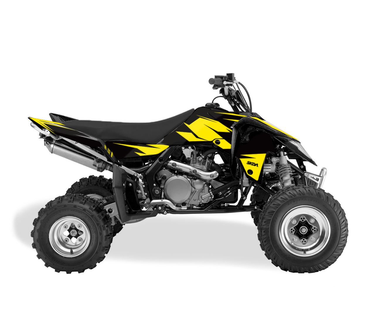 BITE Yellow Suzuki ATV Full Graphics Kit - SKDA - AU Store