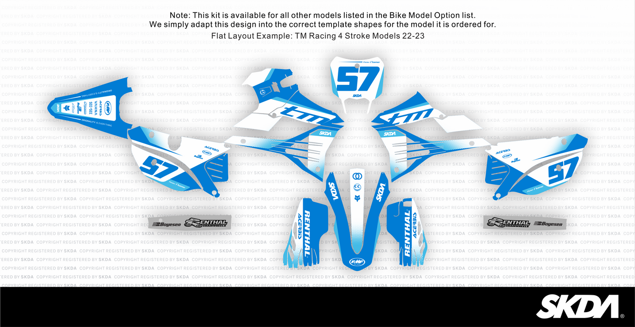 WEDGE Blue TM Full Graphics Kit - SKDA - AU Store