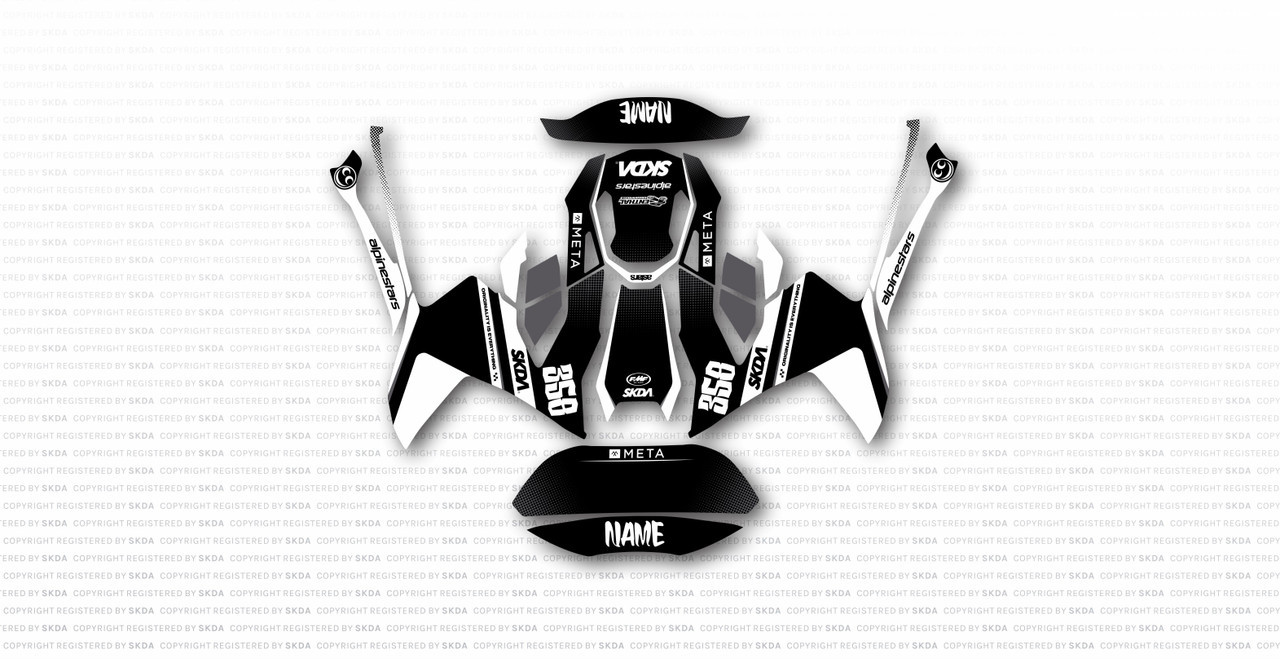 RAILS Alpinestars Helmet Graphics Kit - SKDA - AU Store