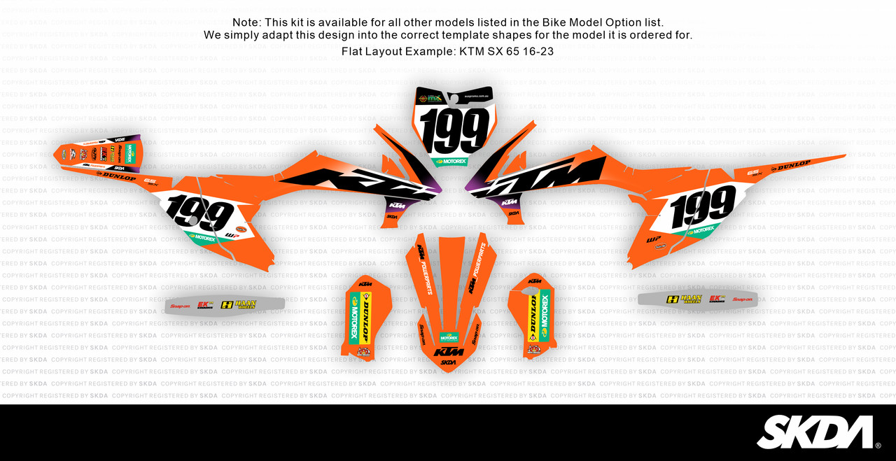 24 PRO KTM Mini Bike Replica Graphics Kit - SKDA - AU Store