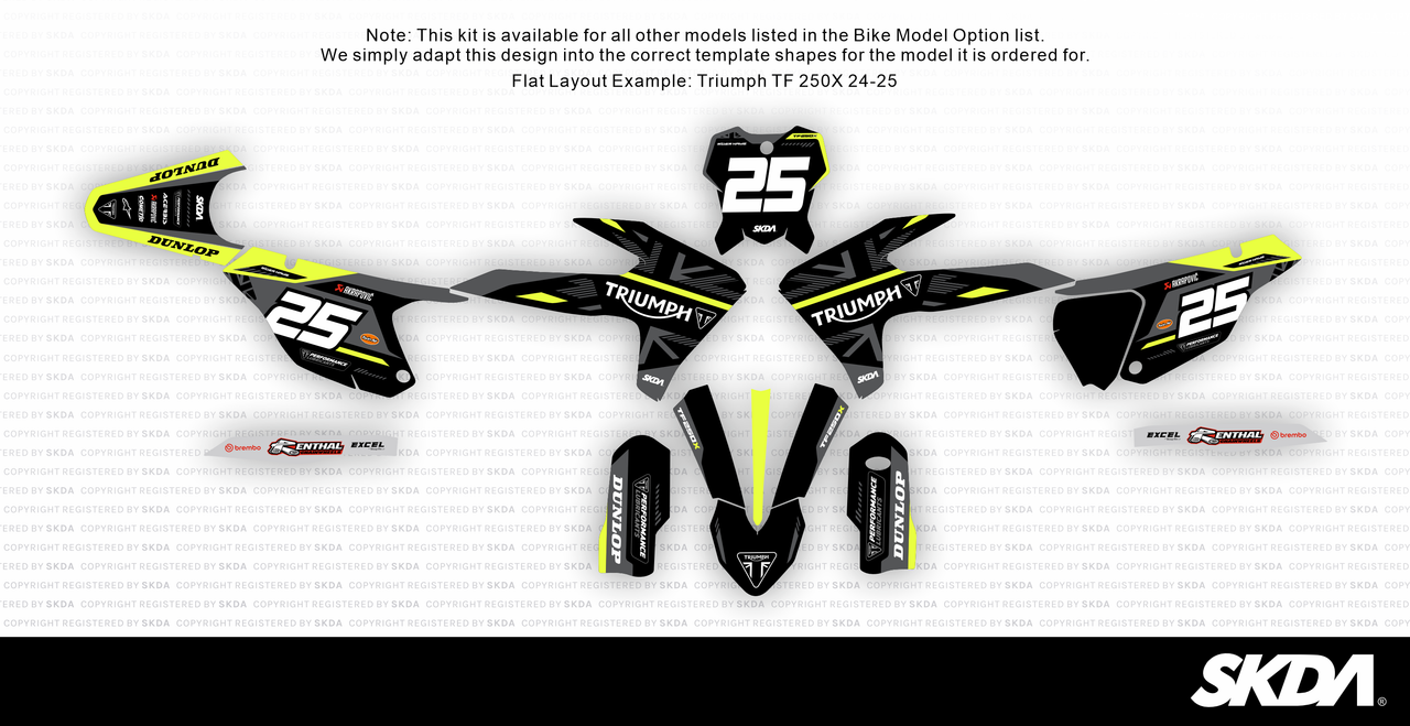 UNION Grey Triumph TF Full Graphics Kit - SKDA - AU Store