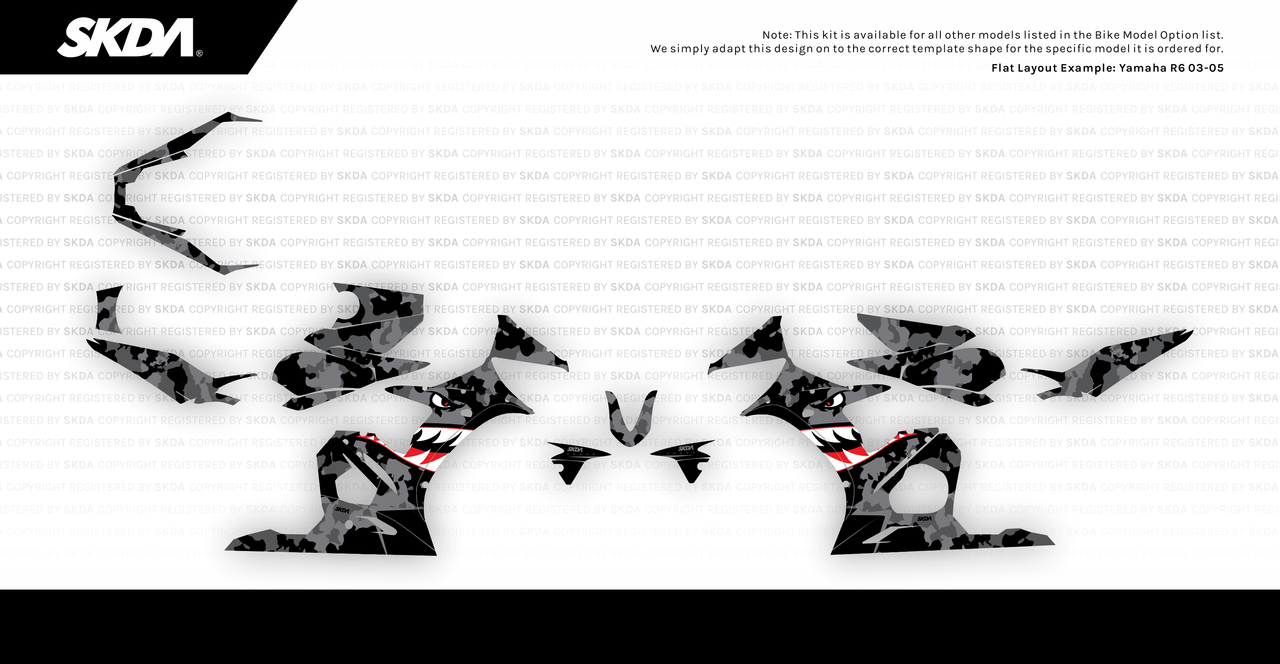 BOMBER Black Supersport Full Graphics Kit - SKDA - AU Store
