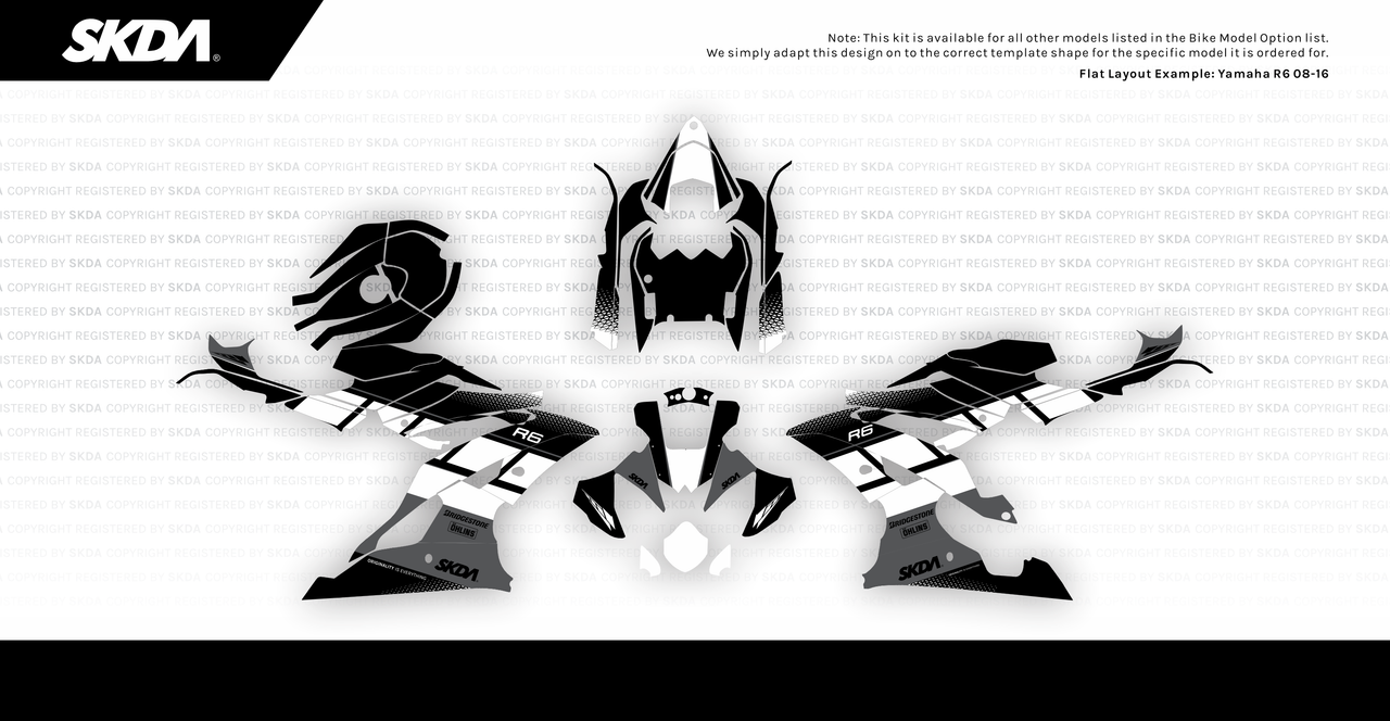 PACE Black Supersport Full Graphics Kit - SKDA - AU Store